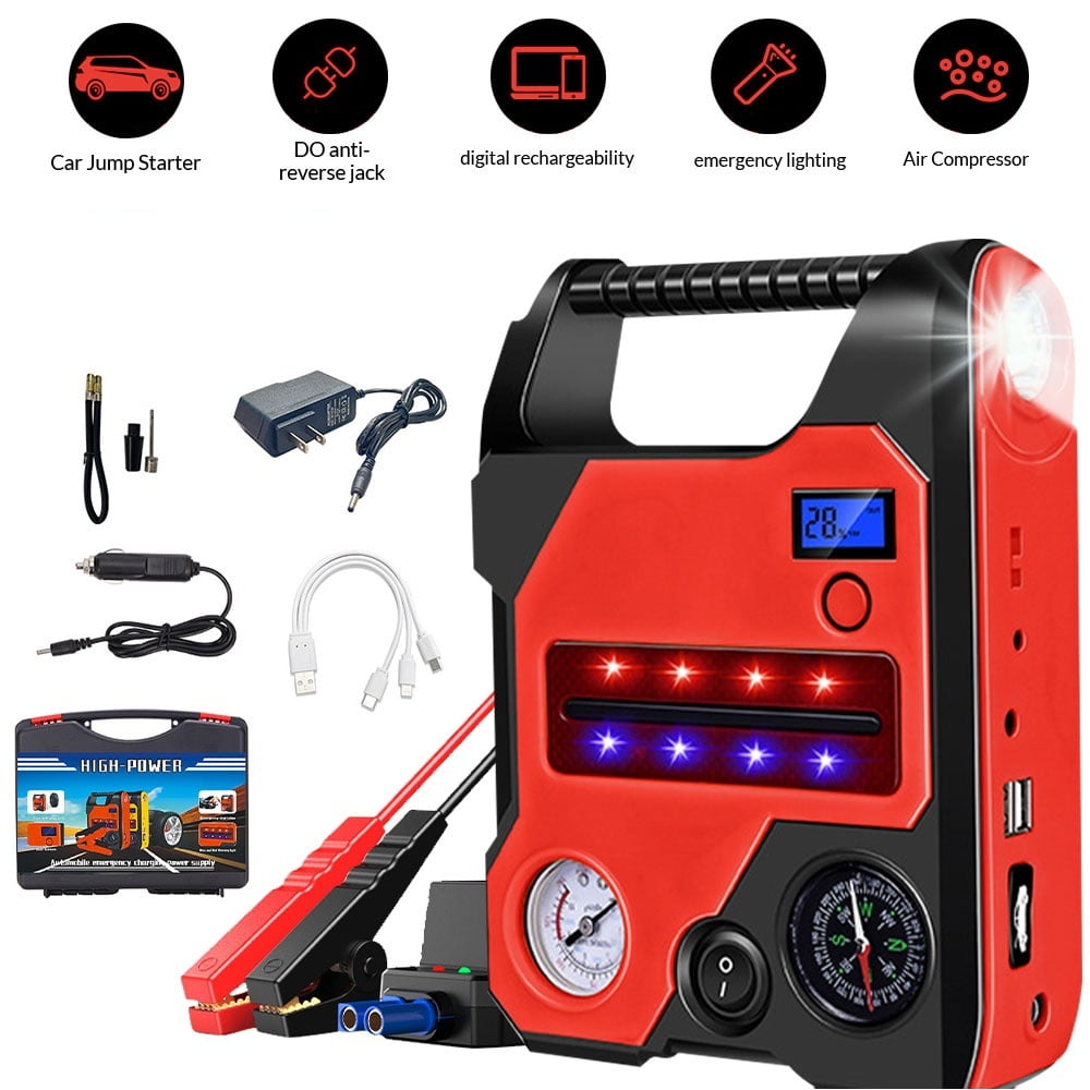 KEPEAK 1200A Peak 32000mAh Jump Starter with Air Compressor, 150PSI ...
