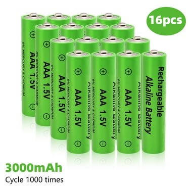 16-Count AA Batteries,DFITO High Capacity Alkaline Battery, 3000mAh 1 ...