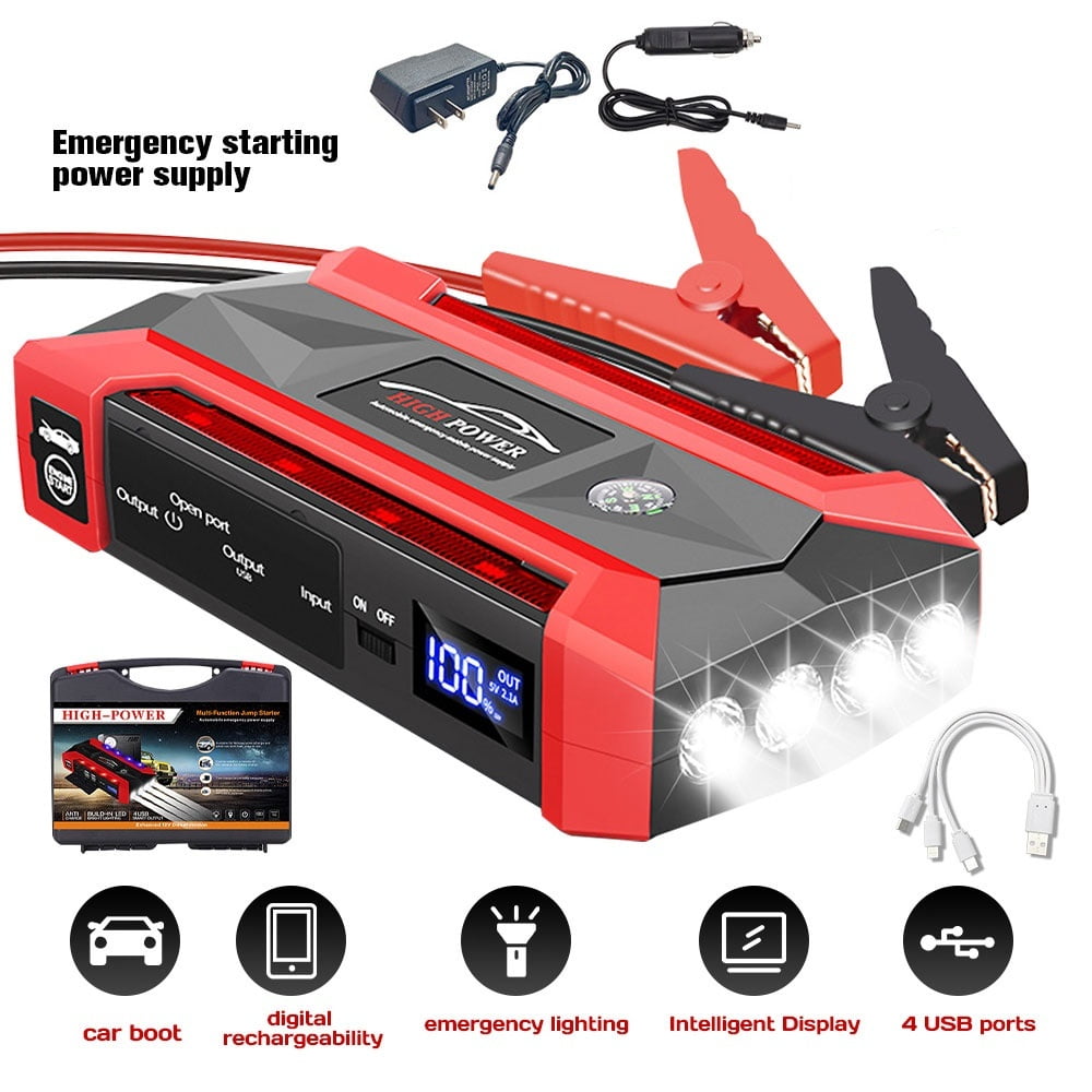 KEPEAK 600A Peak Car Jump Starter with Air Compressor, Portable 12V ...