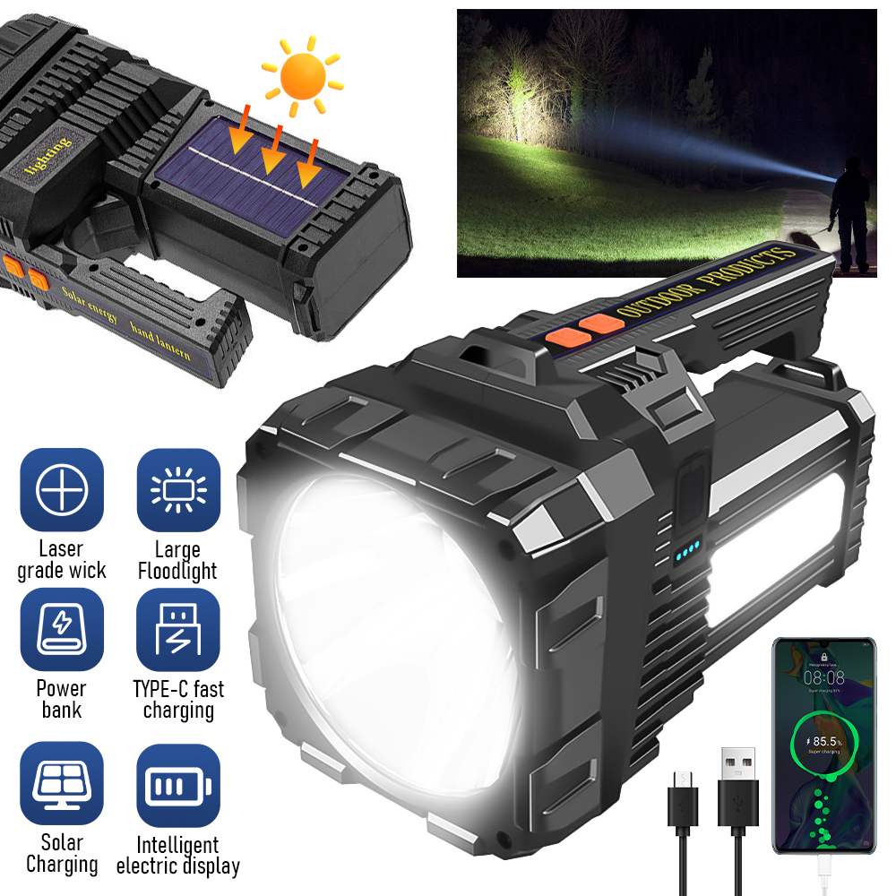 KEPEAK Ultra Bright 3000 Lumens LED Flashlight, IPX4 Water Resistant ...