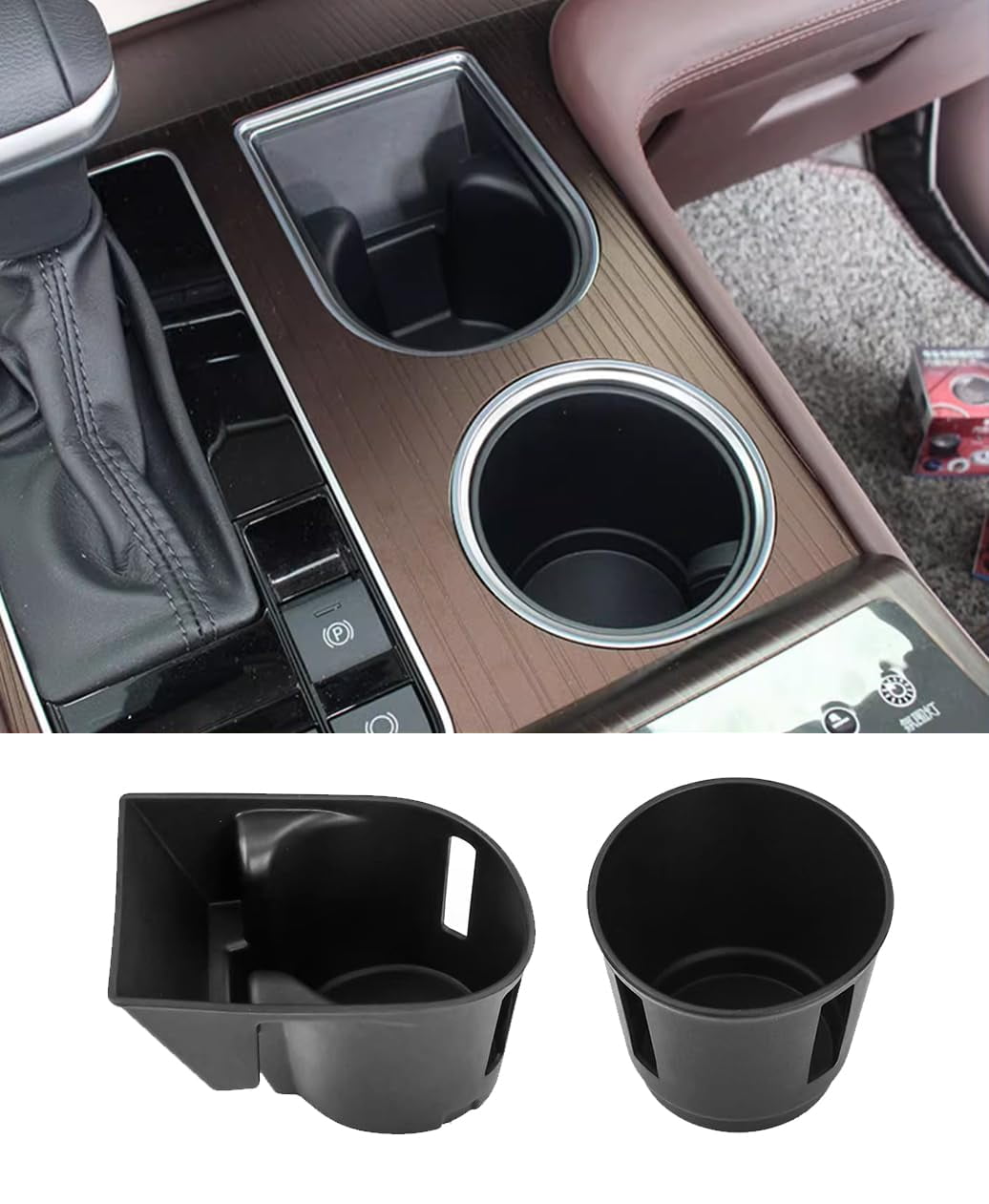 KEPHTH Car Cup Holder Inserts Replacement for 2024 Toyota Sienna ...