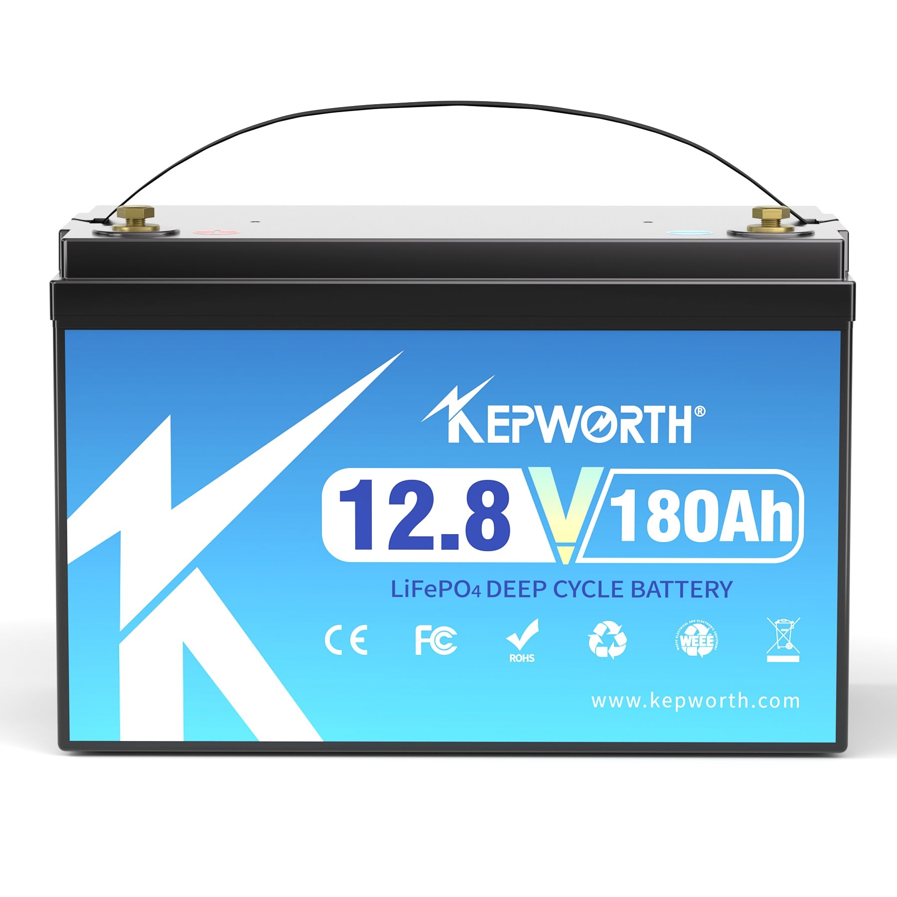 KEPWORTH 12.8V LiFePO4 Battery 180Ah, Lithium Batteries with Upgraded ...