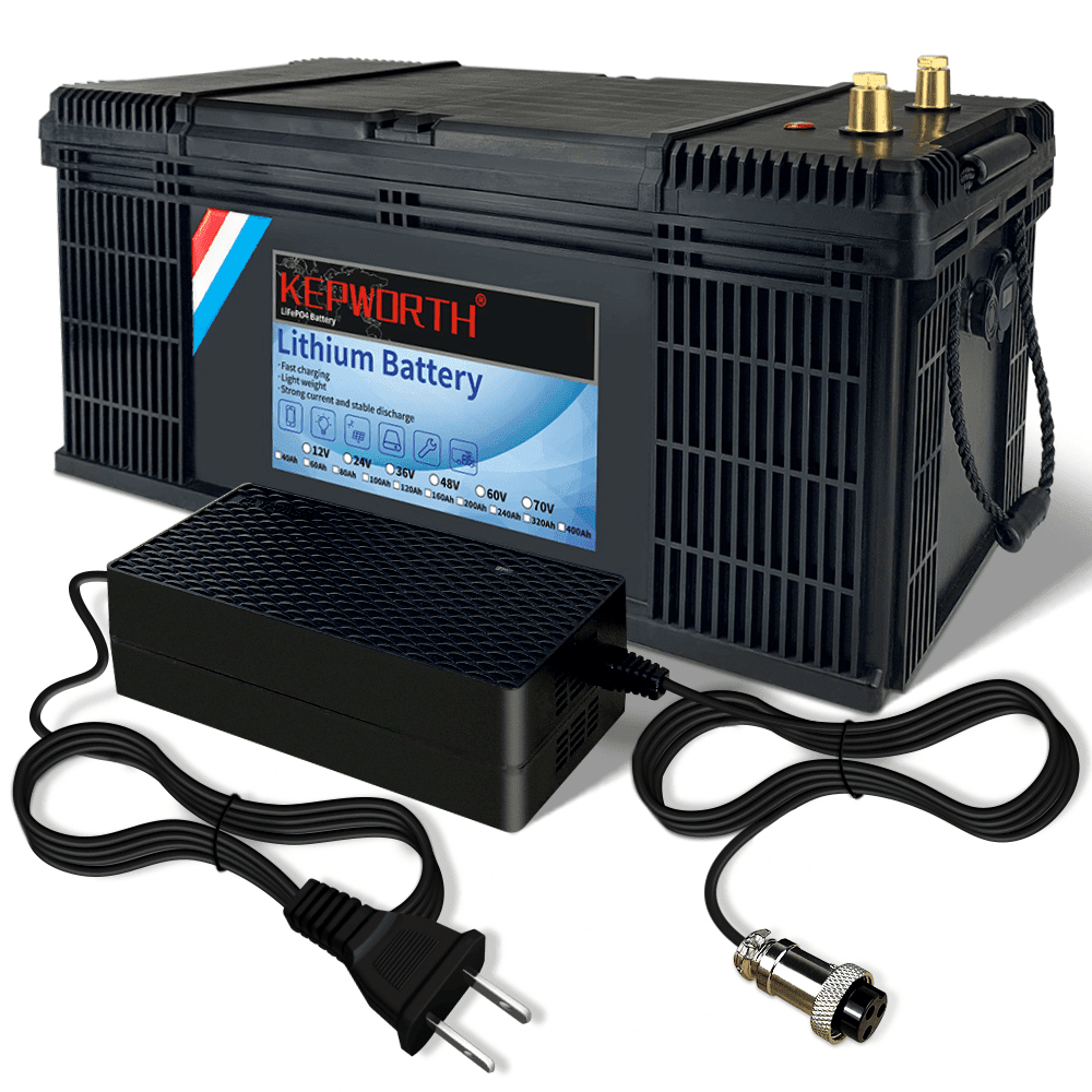 KEPWORTH 12V Lithium Battery 200A BMS, Cold Crank Amp Top Post for ...