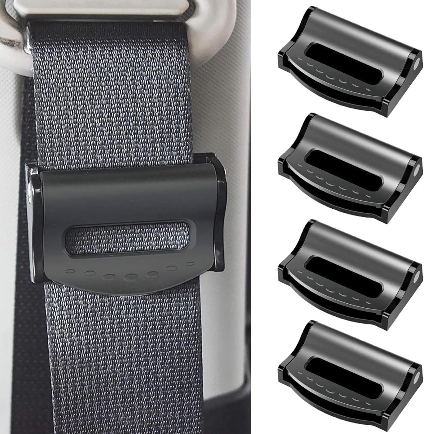 KEQKEV Car Seatbelt Adjuster, Auto Seat Belt Locking Clip, Shoulder ...