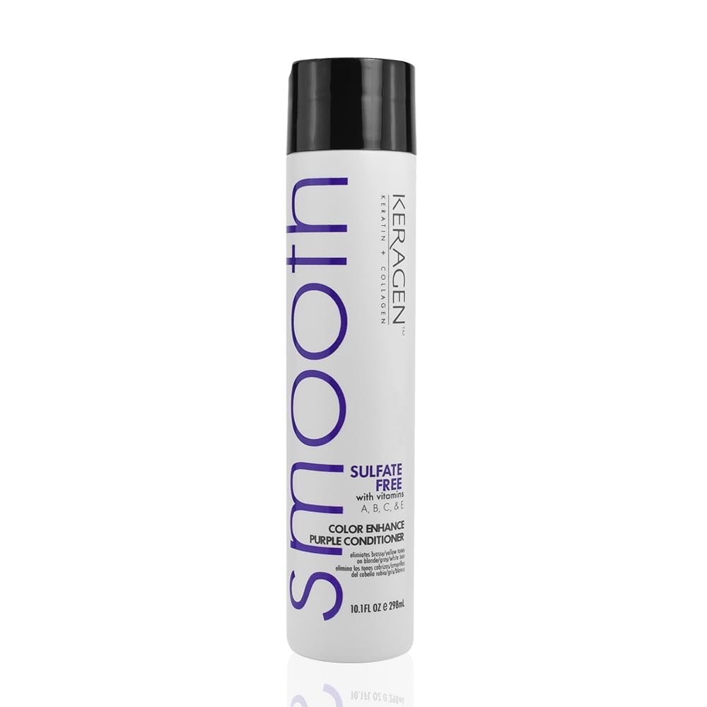 Keragen - Sulfate-free Purple Conditioner for Blonde & Silver Hair ...