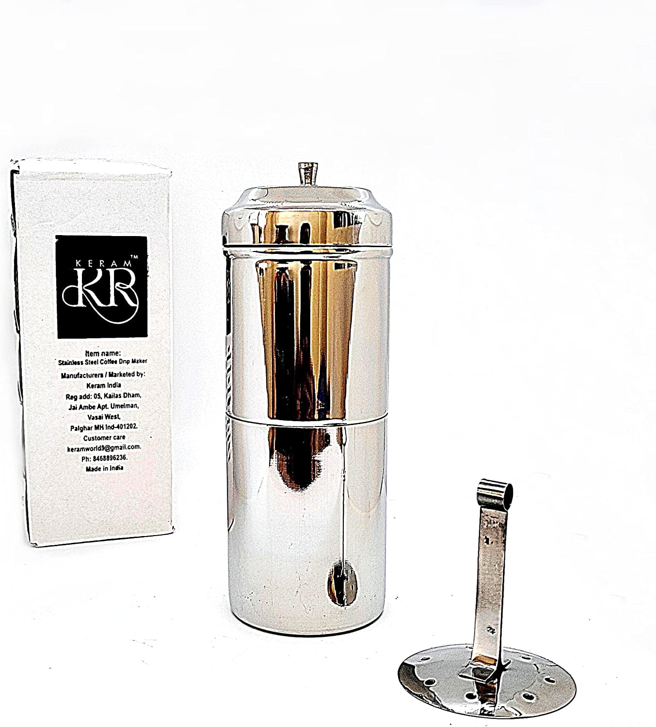 KERAM south indian coffee drip maker-permanent/reusable phin filter for ...