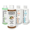 KERATIN RESEARCH 4x 120ml Complex LONG Lasting Brazilian Keratin Hair ...