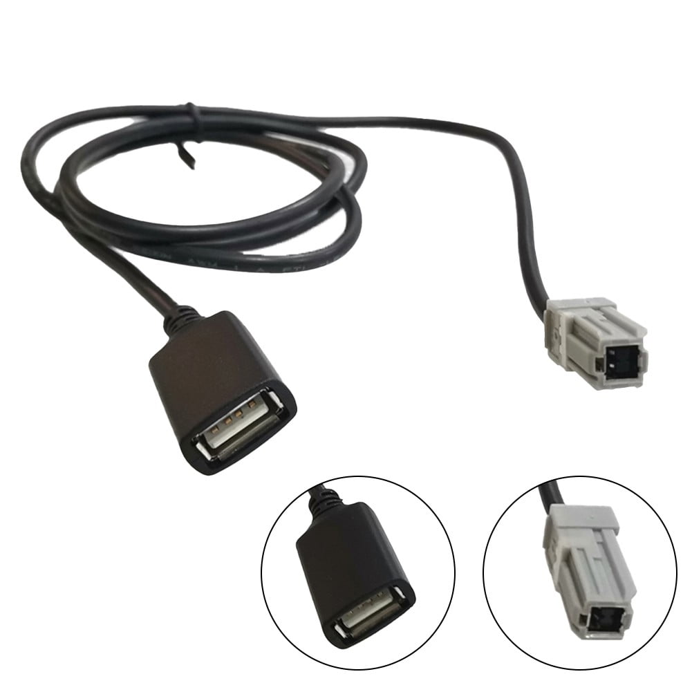 KERISTE 100cm Car Aux Audio Media Wire To Usb Adapter for Toyota for ...