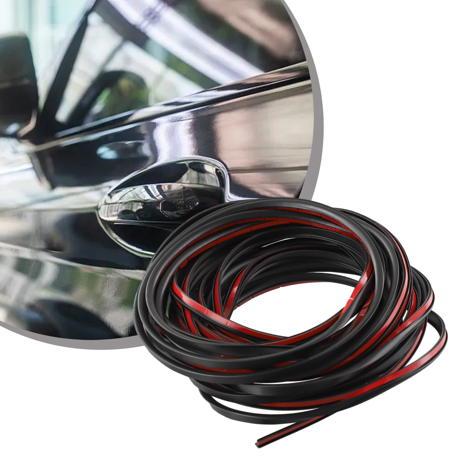 KERISTE 10M Car Rubber Sealing Strip Inclined T-Shaped Weatherproof ...