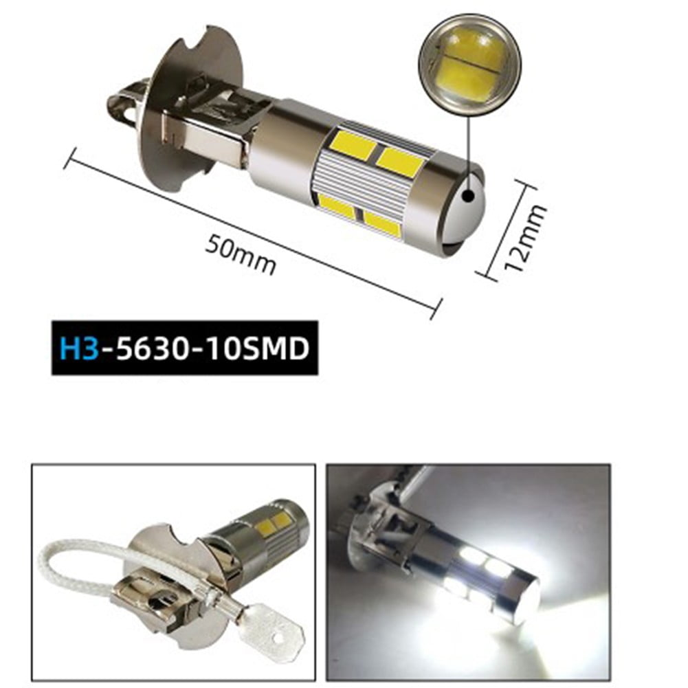 KERISTE 1pcs Motorcycle LED Headlight Car LED Fog Light 33SMD H4 H7 H1 ...
