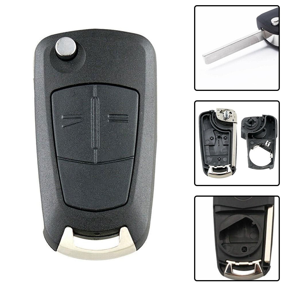 KERISTE 2 Button Remote Flip Key Fob Case for Opel Corsa D Zafira B ...