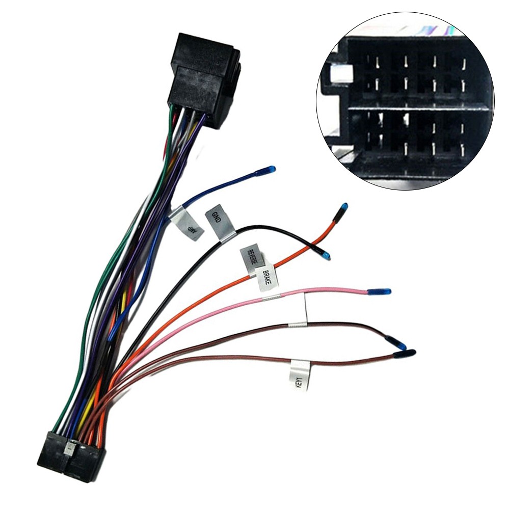 KERISTE 20Pin Car Stereo Audio Iso An Wiring Harness Adaptor Connector ...