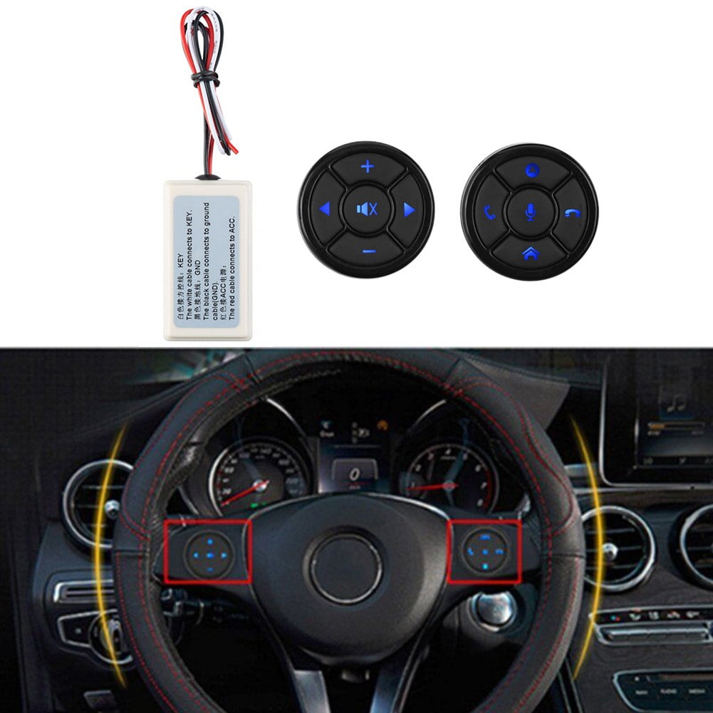 KERISTE 2Pcs Car Steering Wheel Remote Control for Stereo Dvd Gps With ...