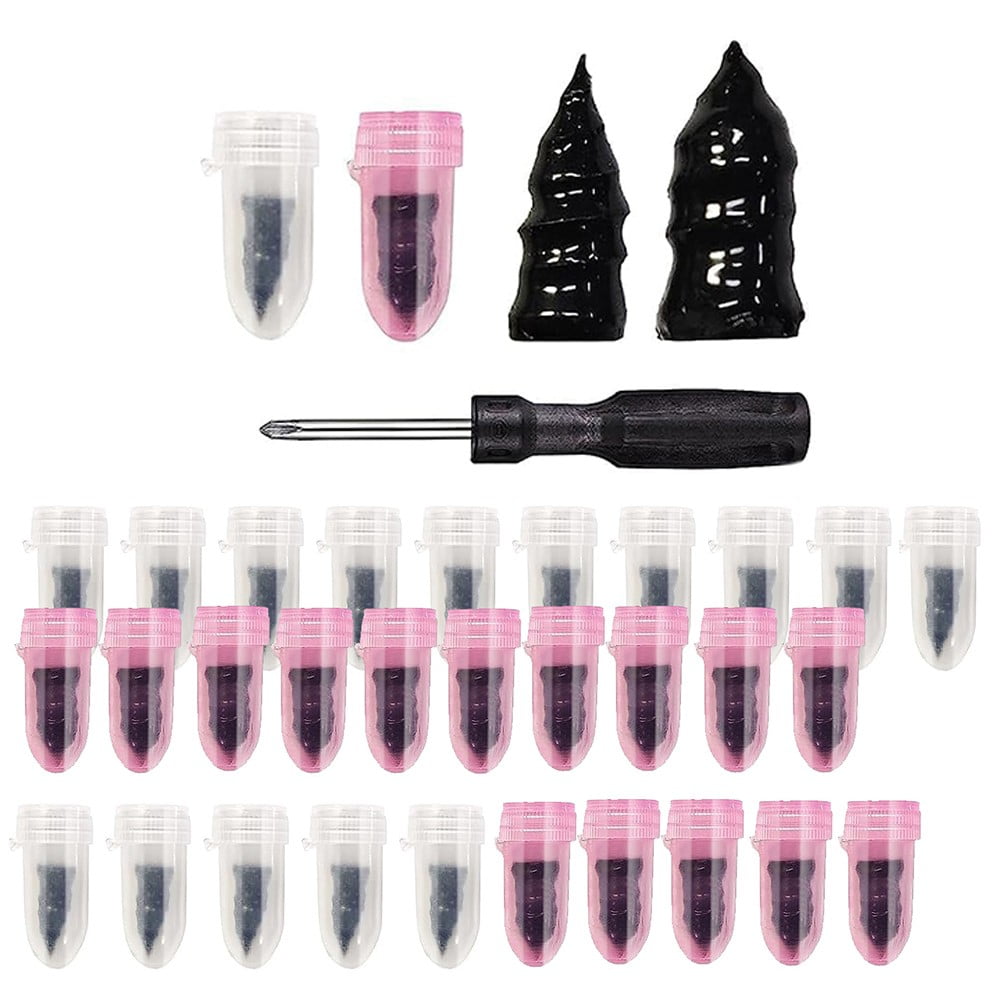 KERISTE 30+1Pc Tire Repair Rubber Nail Car Tire Repair Screw In Rubber ...