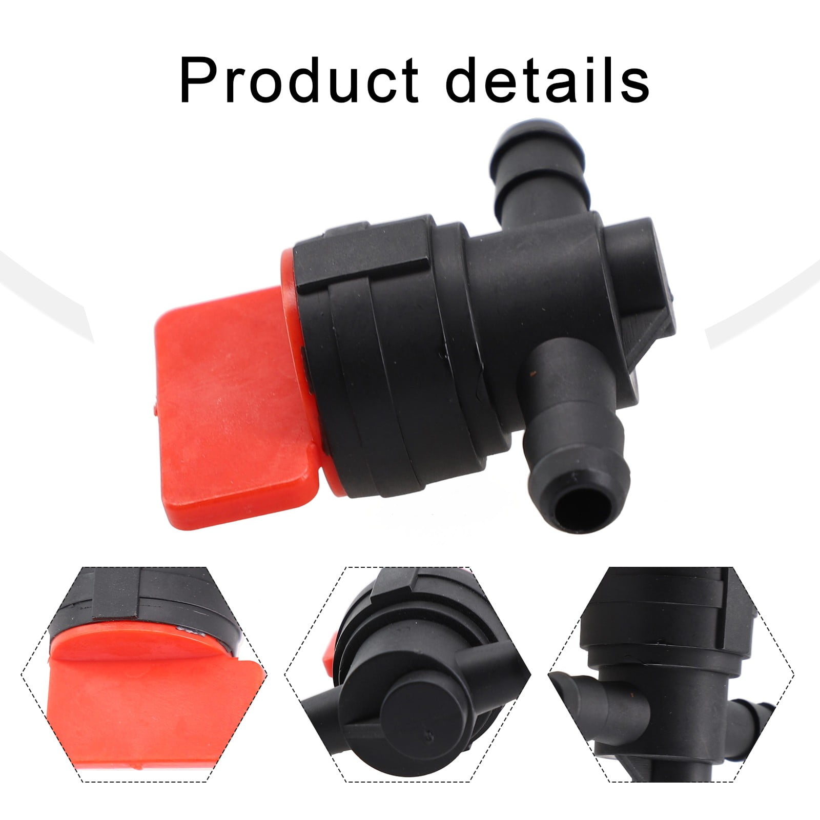 KERISTE 8mm In-Line Petrol On-Off Fuel Tap Switch Valve - Motorcycle ...