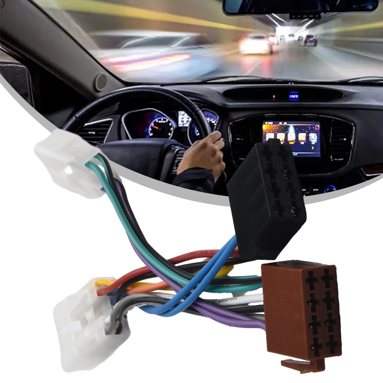 KERISTE Car Iso Radio Stereo Wiring Harness Cable Adapter Connector ...