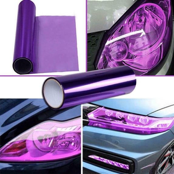 KERISTE Purple 12*60 Inch Smoke Car Headlight Taillight Fog Light Tint ...