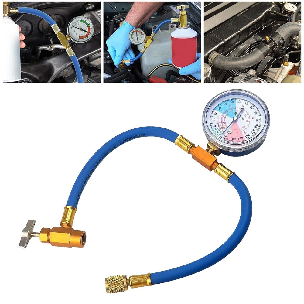KERISTE R134A R12 R22 Car Air Conditioning Recharge Measuring Kit Hose ...