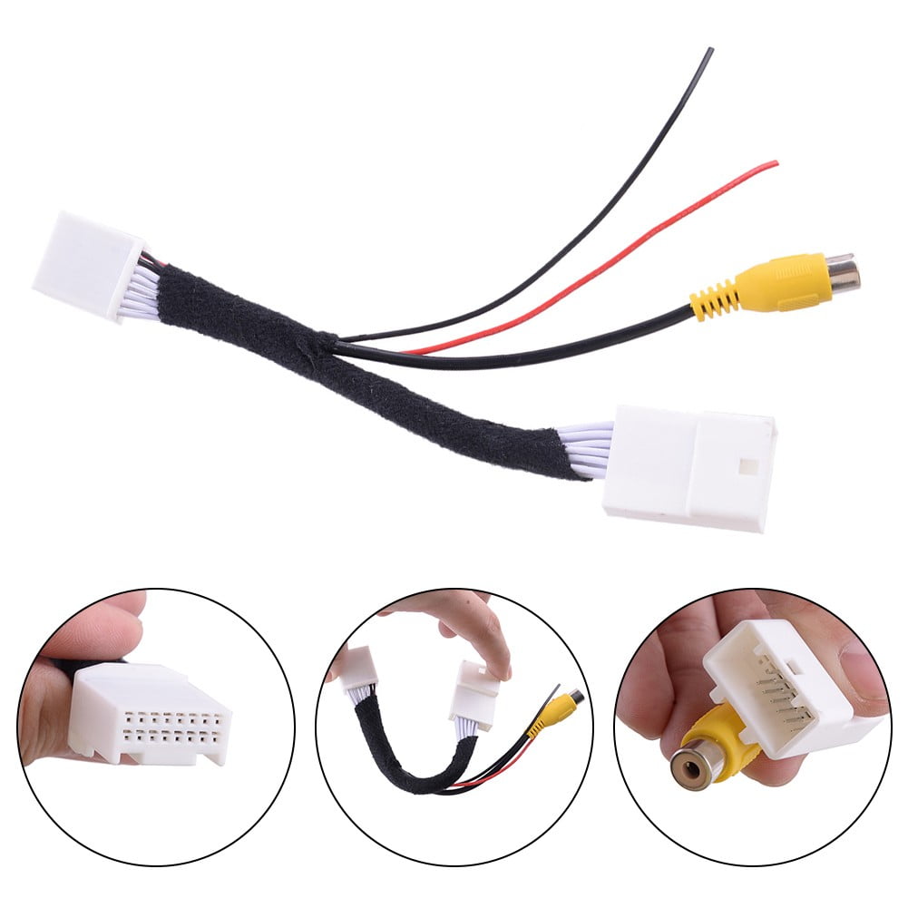 KERISTE Reverse Backup Rear View Camera Harness Adapter Fit for Toyota ...