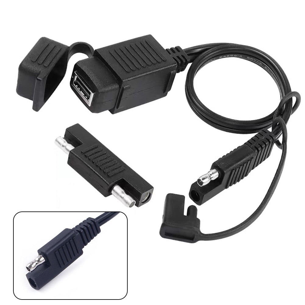 KERISTE Waterproof Motorcycle Sae To Usb Cable Adapter Kit for Phone ...