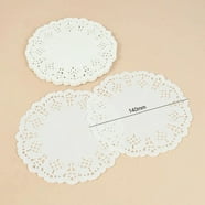 The Baker Celebrations 100 Count White Round Paper Lace Doilies - Combo ...