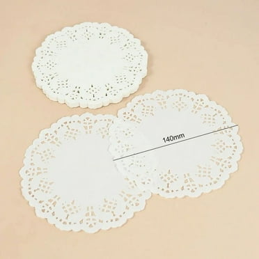 White Lace Paper Doilies - 10 inch Round Paper Doilies - Disposable ...