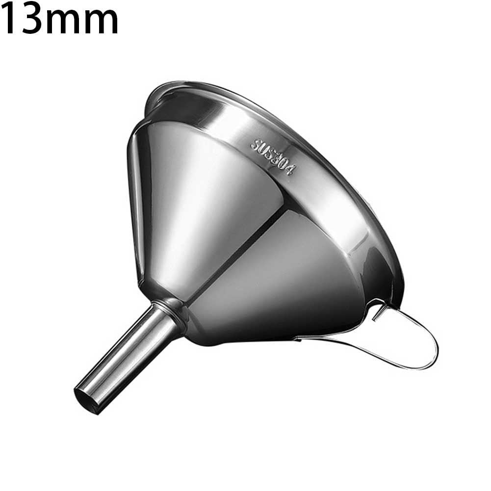 KERISTY Stainless Steel Funnel with Handle Kitchen Filling Metal Hopper ...