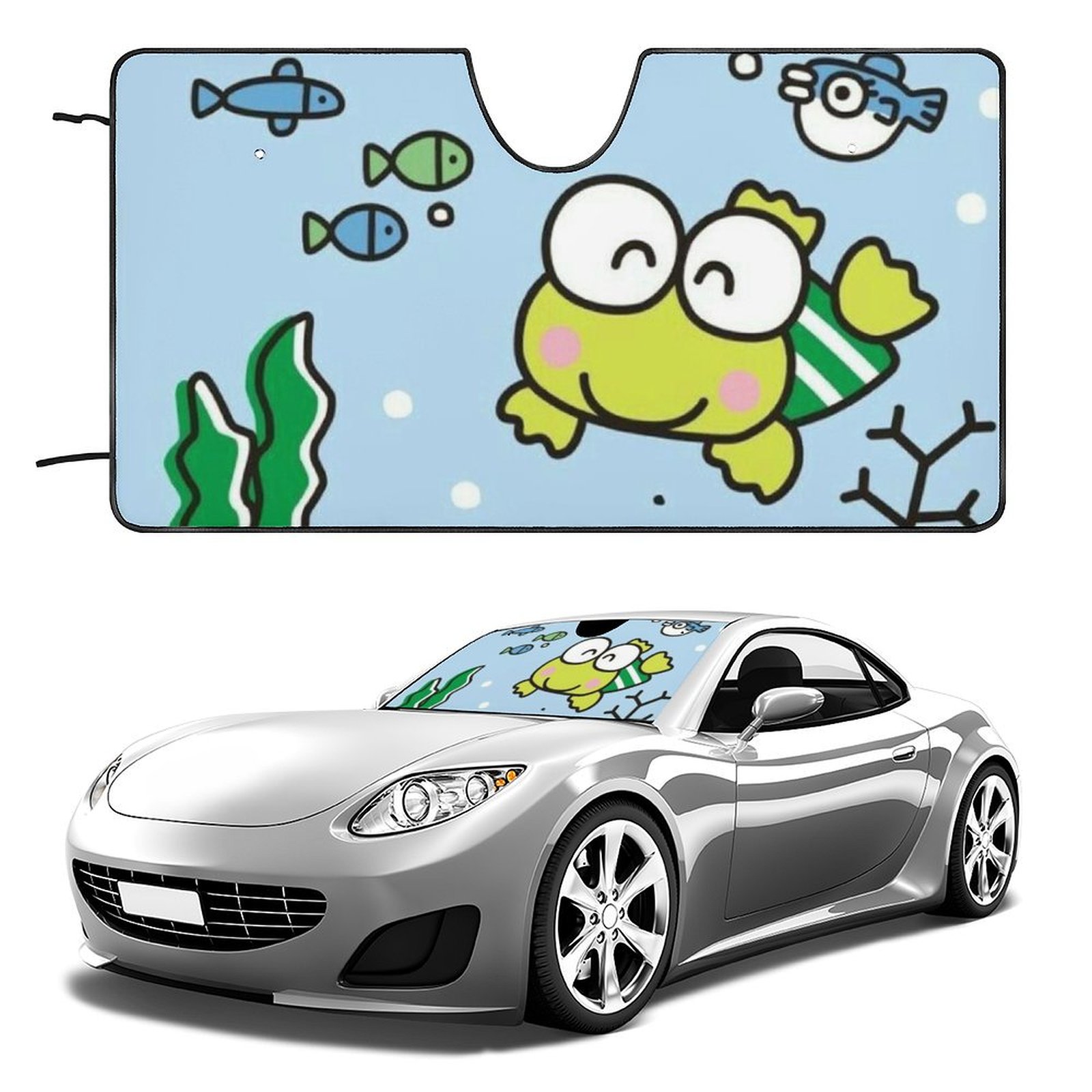 KERO-PPI Car Windshield Sunshade Anime for SUV Pickup Truck Gift 51"x28 ...