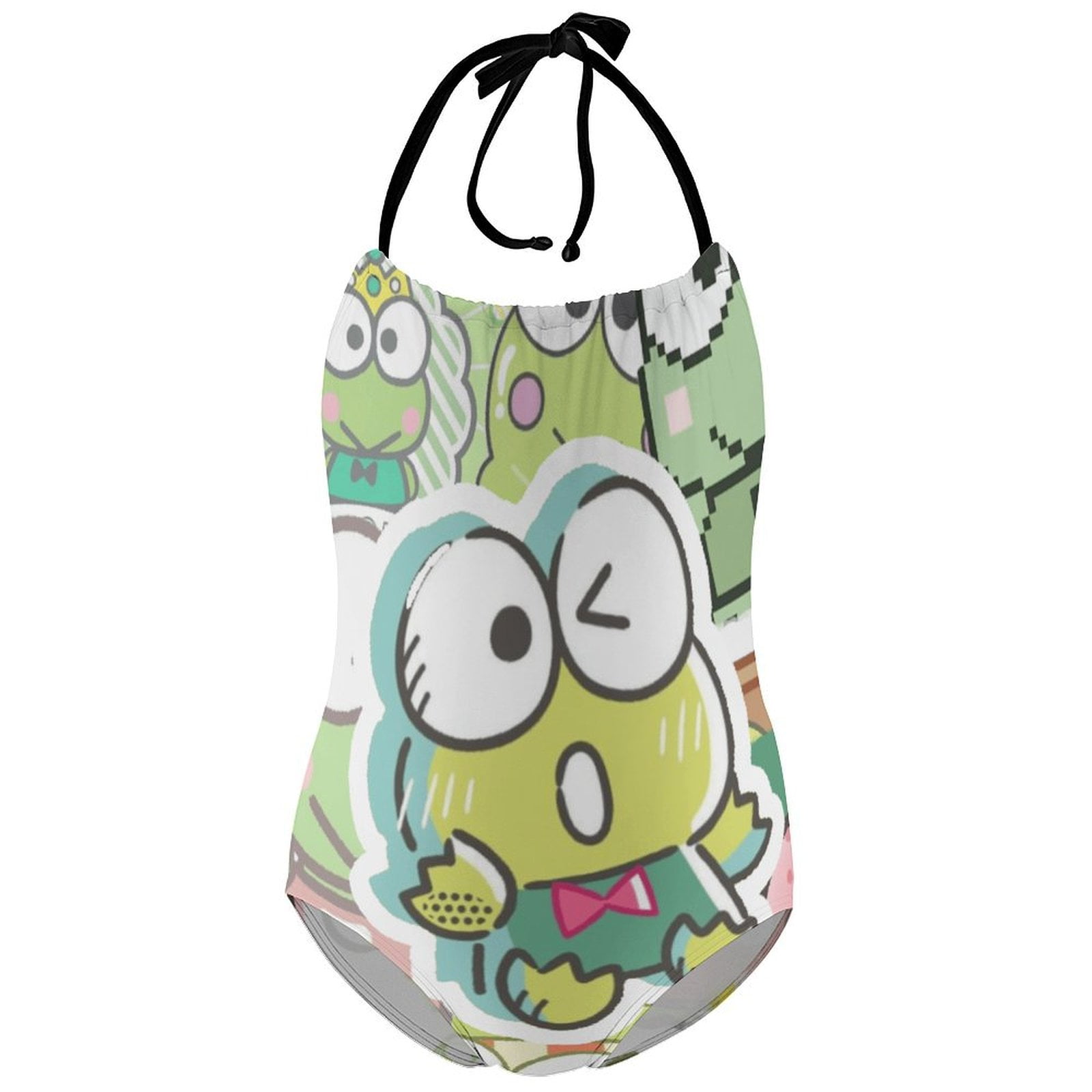 KEROPPI Swimsuit Anime Cute for Girls Gift 8-10Y（130cm） KEROPPI Merch ...