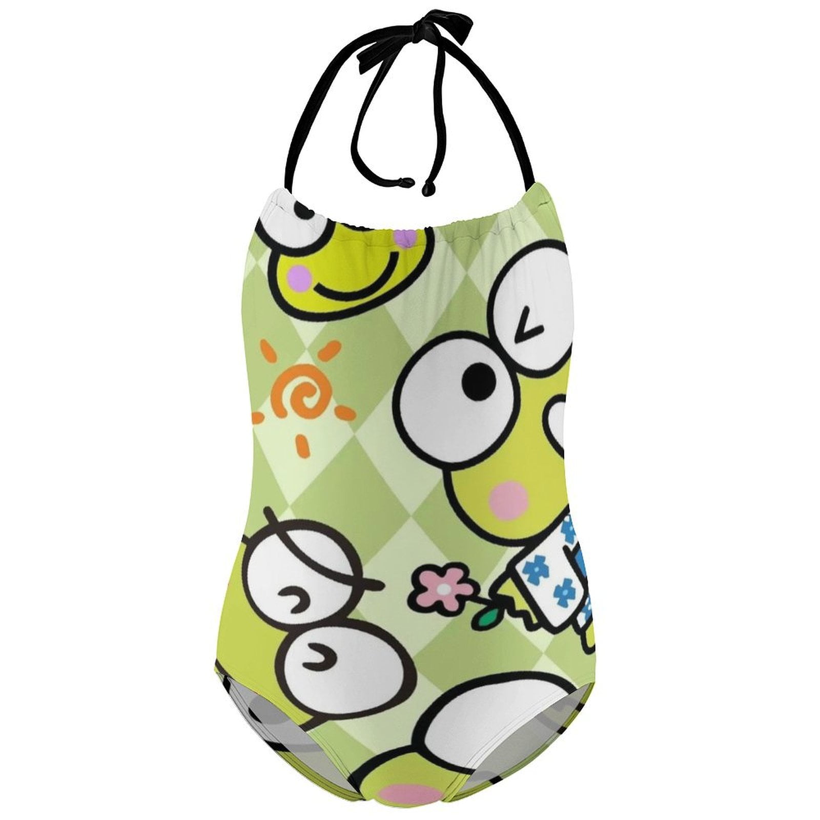 KEROPPI Swimsuit Anime Cute for Girls Gift 9-11Y（140cm） KEROPPI Merch ...