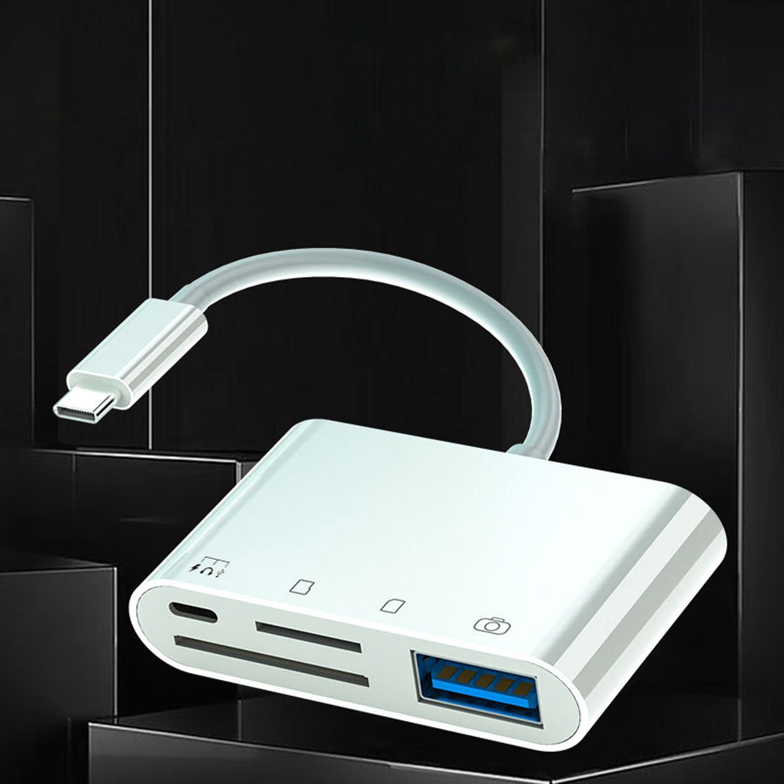 KERUILA Four In One Multifunctional Card Reader Type C Docking Station ...