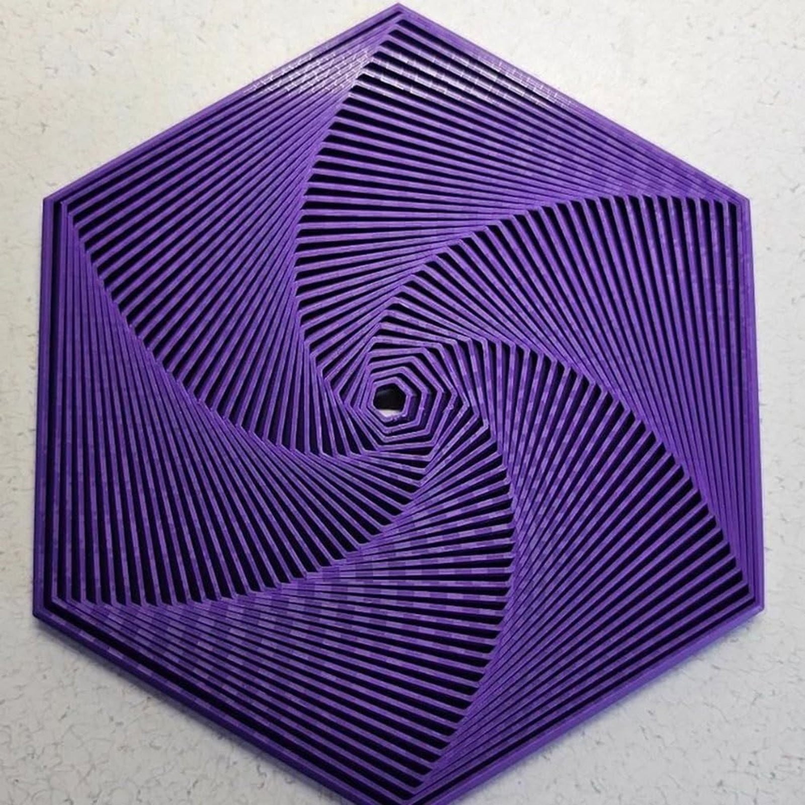 KERUILA Fractal Hexagon Hexagon Super Hexagon Spiral 3D Printed Hexagon ...