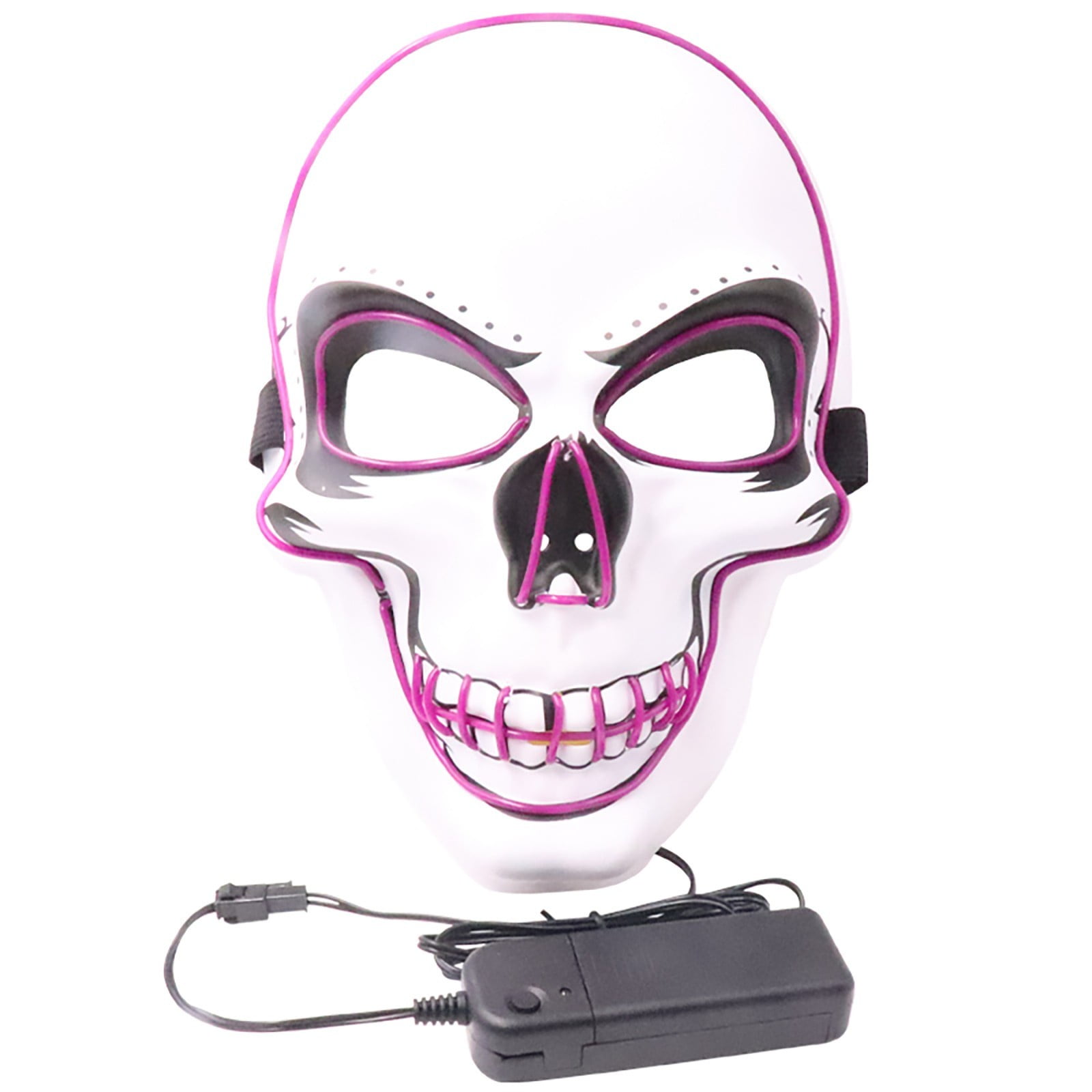 KERUILA Glowing Hood Cold Light Hood Cheering Prop Party Skeleton Man ...