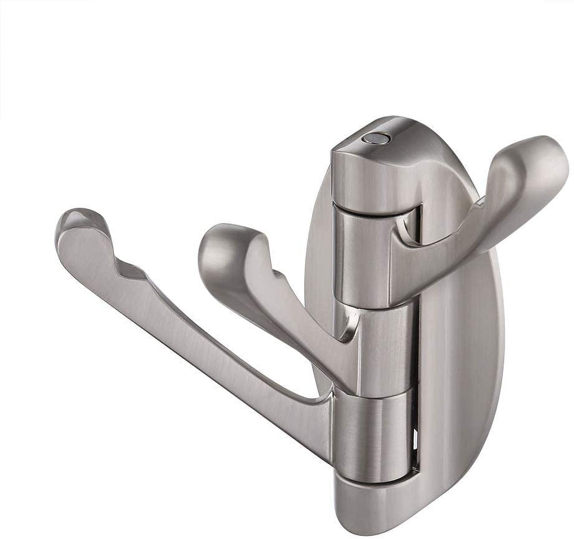 KES Solid Metal Swivel Hook Heavy Duty Folding Swing Arm Triple Coat ...
