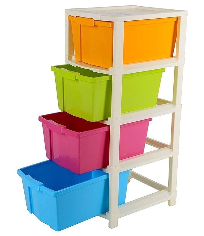 KESOLL Plastic Modular Drawer Storage Chest Of Drawers Organizer ...