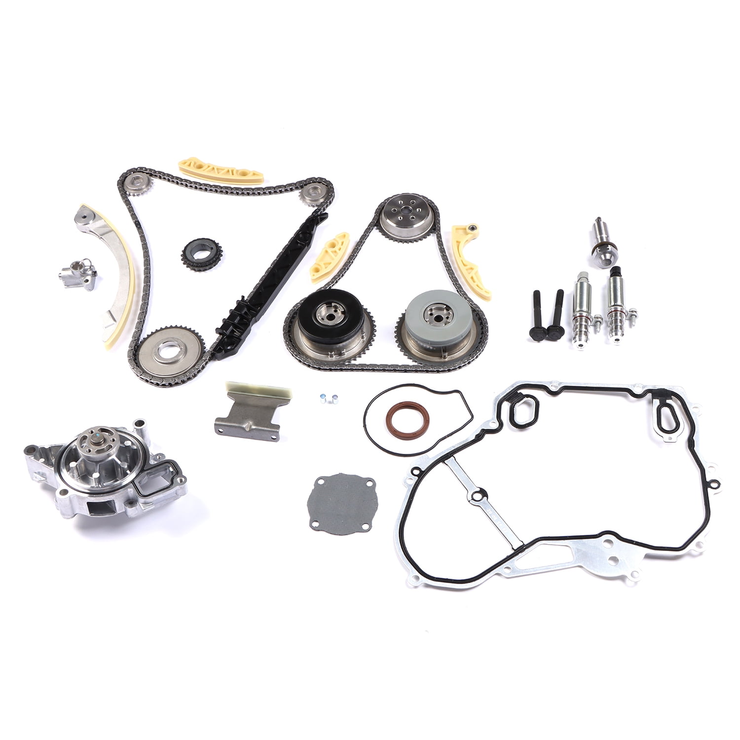 KESSOCCO 1 Set Timing Chain Kit VCT Selenoid Actuator Gear Water Pump ...