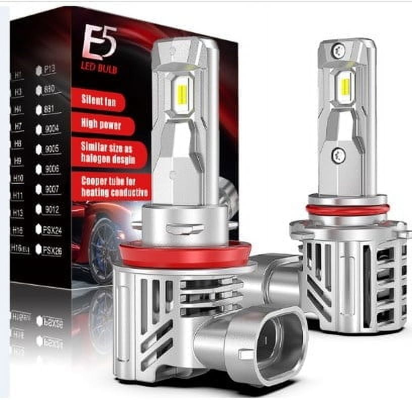 KESSOCCO 2Pack H11 LED Headlight Bulbs, 20000 Lumen 600% Super Brighter ...