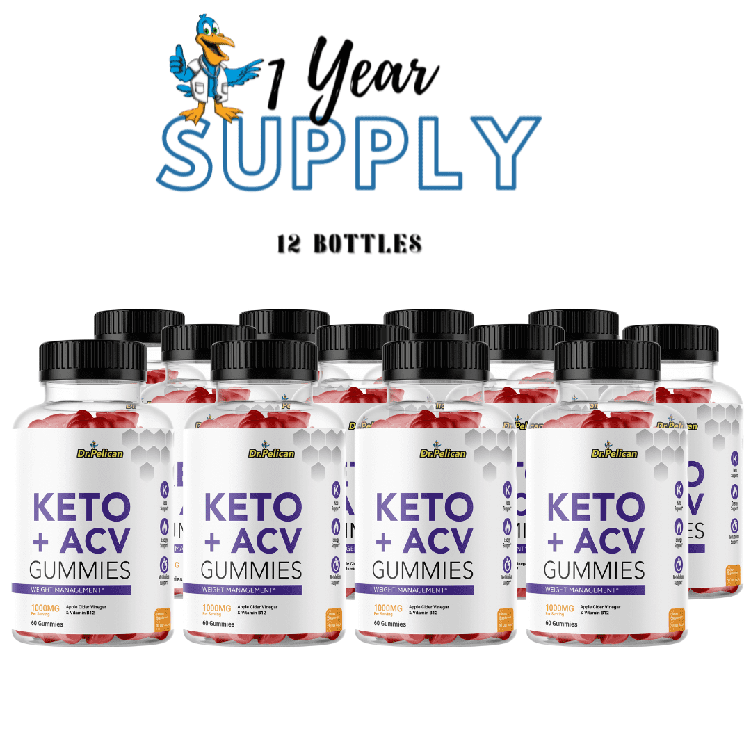 KETO+ACV & B12 (1000 MG) - Keto & Weight Support- 12 Bottles- 720 Gummies - Walmart.com