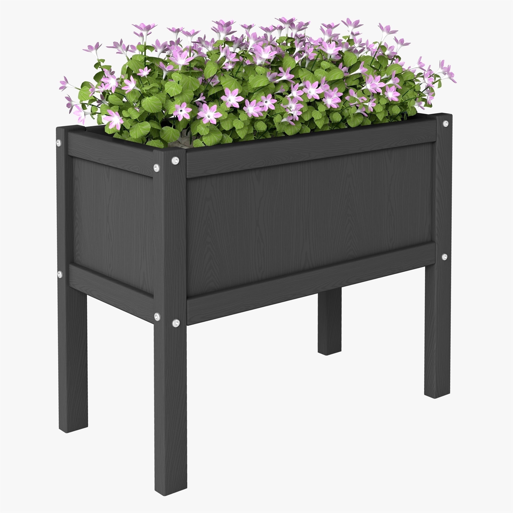 KETOYARK Elevated Garden Planter Boxes Outdoor,Hdpe Rectangle Planter ...