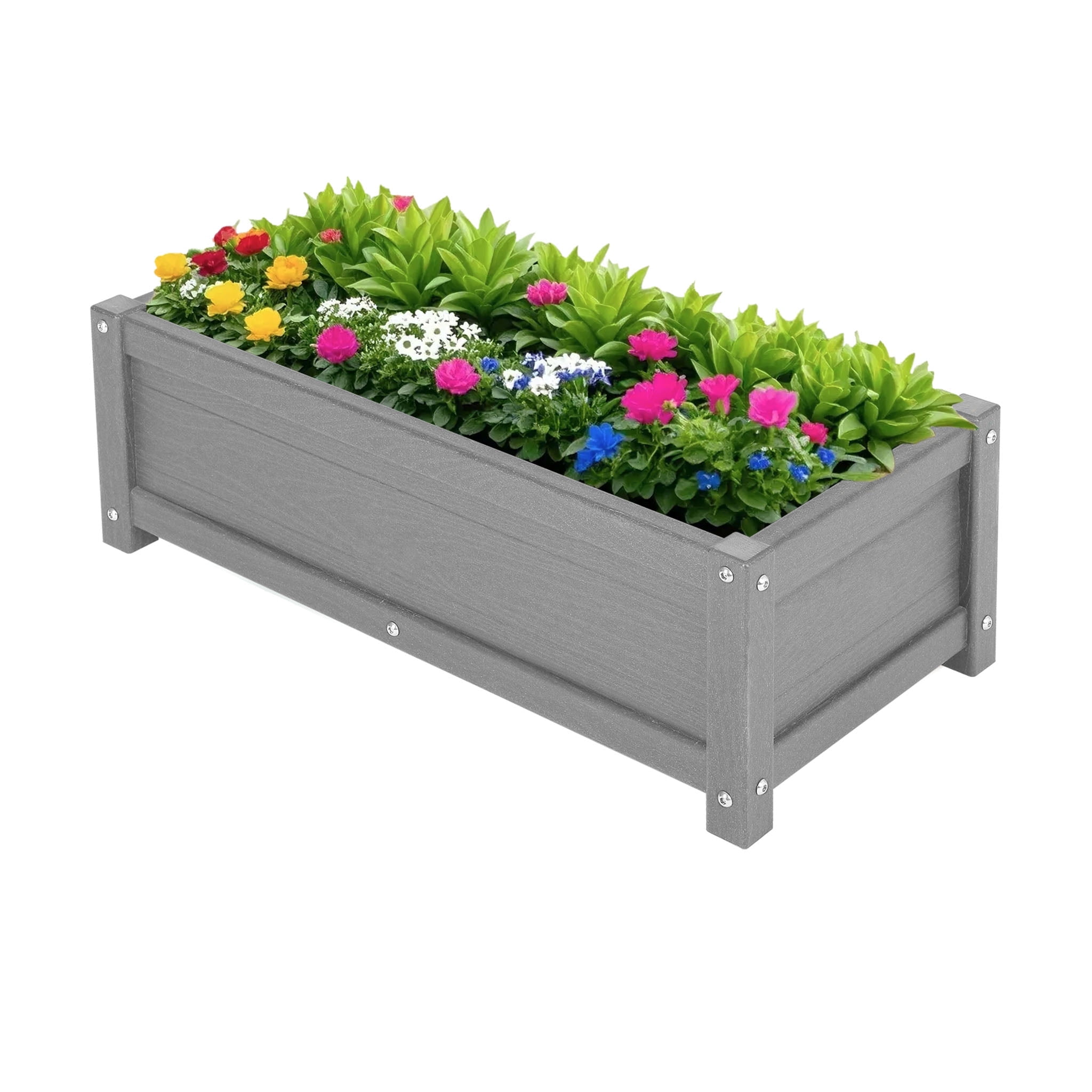 KETOYARK HDPE Raised Garden Beds Outdoor,Rot-Resistant and Non-Cracking ...