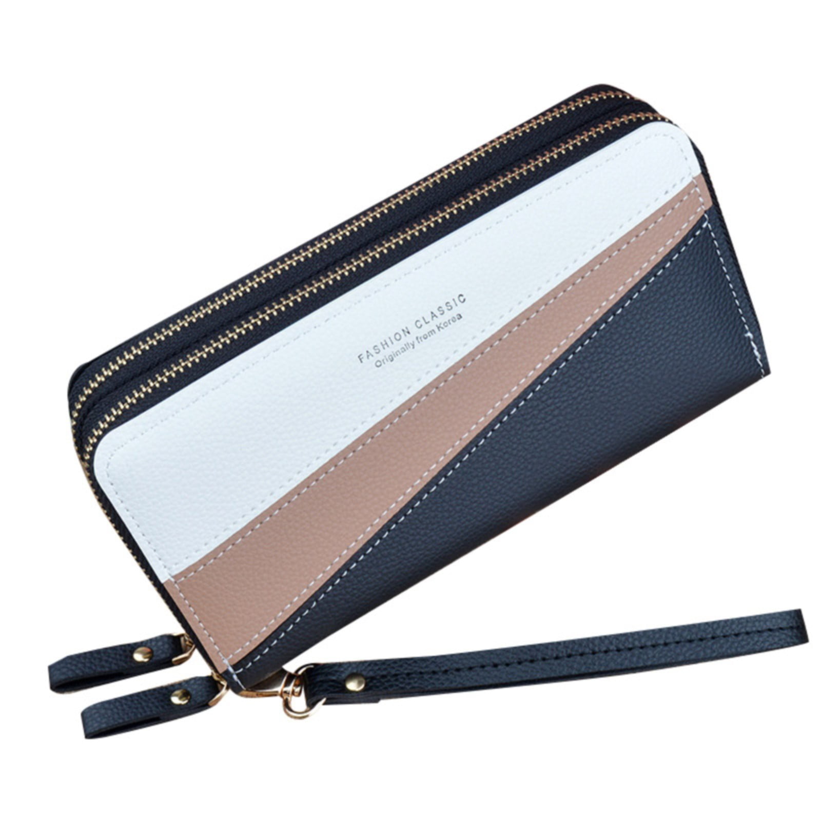 KEUSN Double Zipper Wallet Ladies Long Large Capacity Clutch Double ...