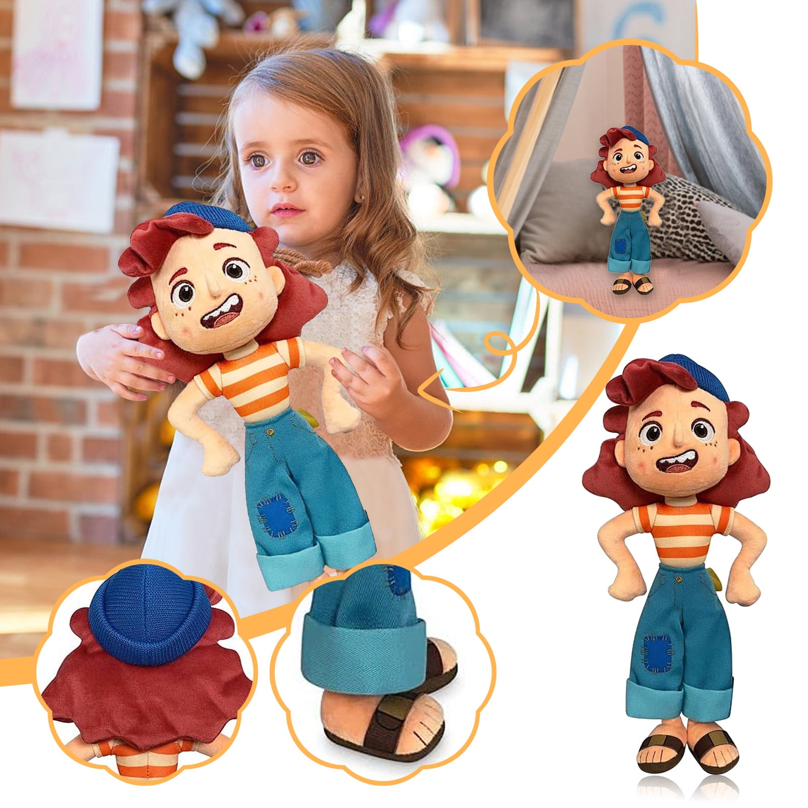 KEVCHE 13" Luca Plush Doll Toys, Alberto Giulia Luca Doll Luca Boy and ...