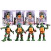 TMNT Action Figures Set - 4 PCS Ninja Turtles, Unique Color Bandanna ...