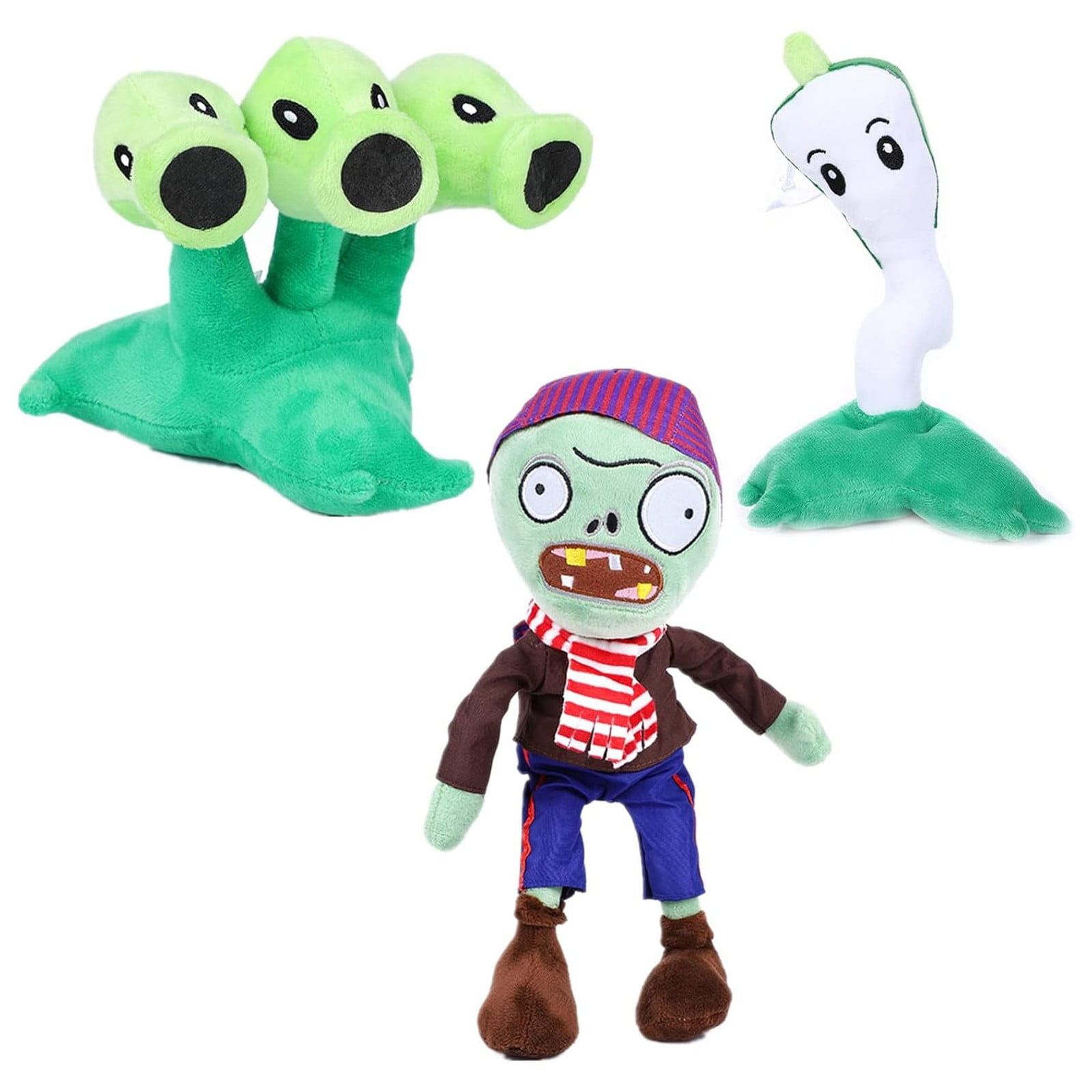 KEVCHE 3PCS Plants vs Zombies Plush Toys, Plants vs Zombies Toys ...