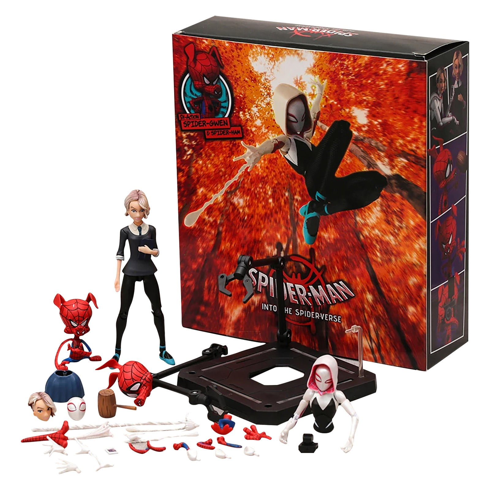 KEVCHE 5.9" Gwen Stacy Action Figure Toys, Cool Gwen Stacy Action ...