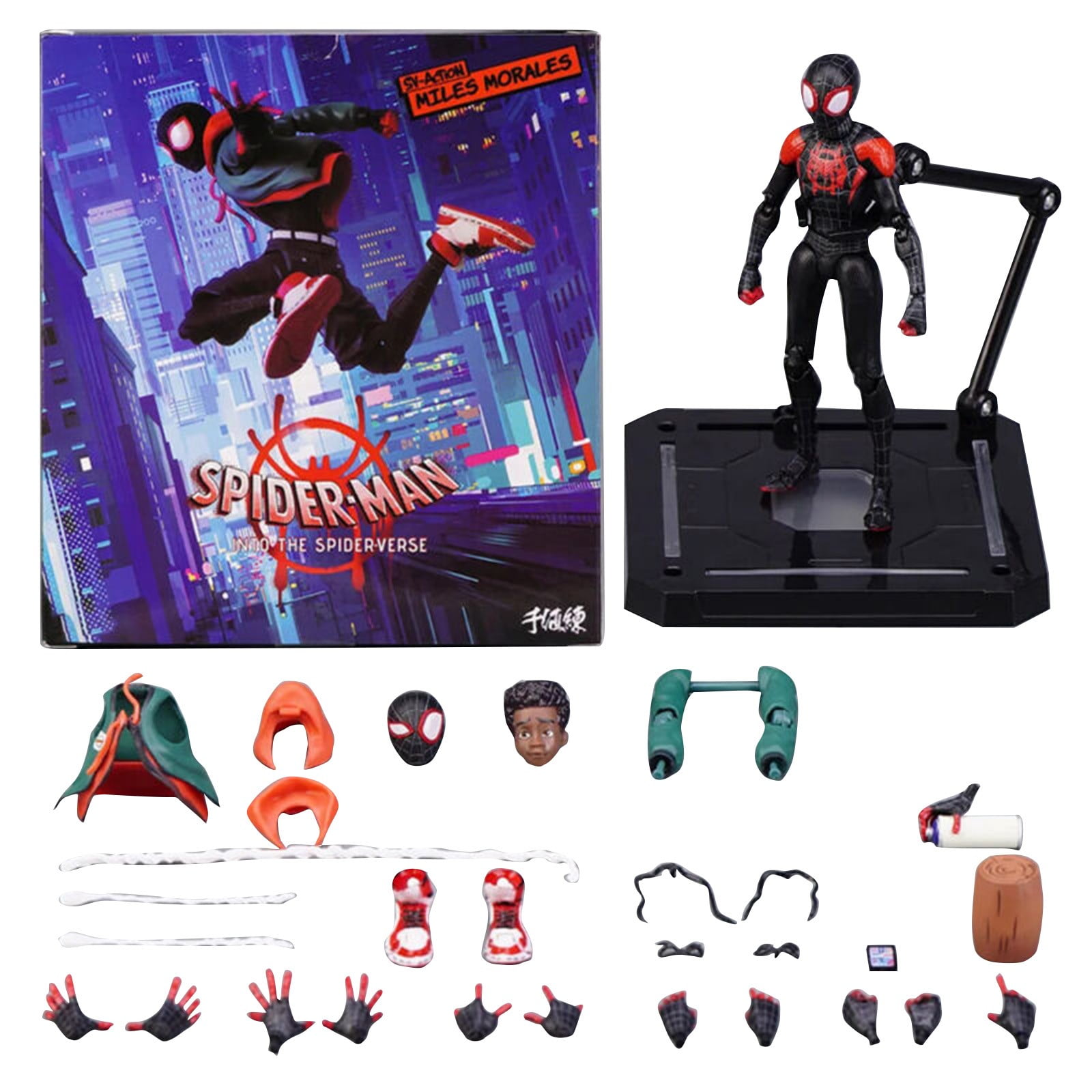 KEVCHE 5.9" Miles Morales Action Figure Toys, Cool Miles Morales Action ...
