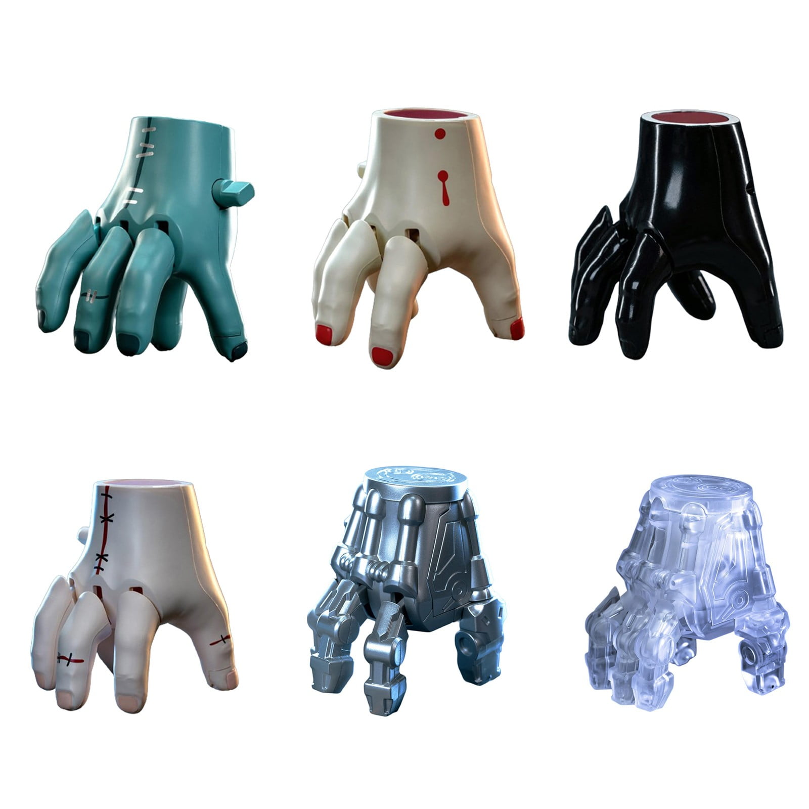 KEVCHE 6PCS Wednesday Addams Hands Action Figures Toys, Wednesday ...