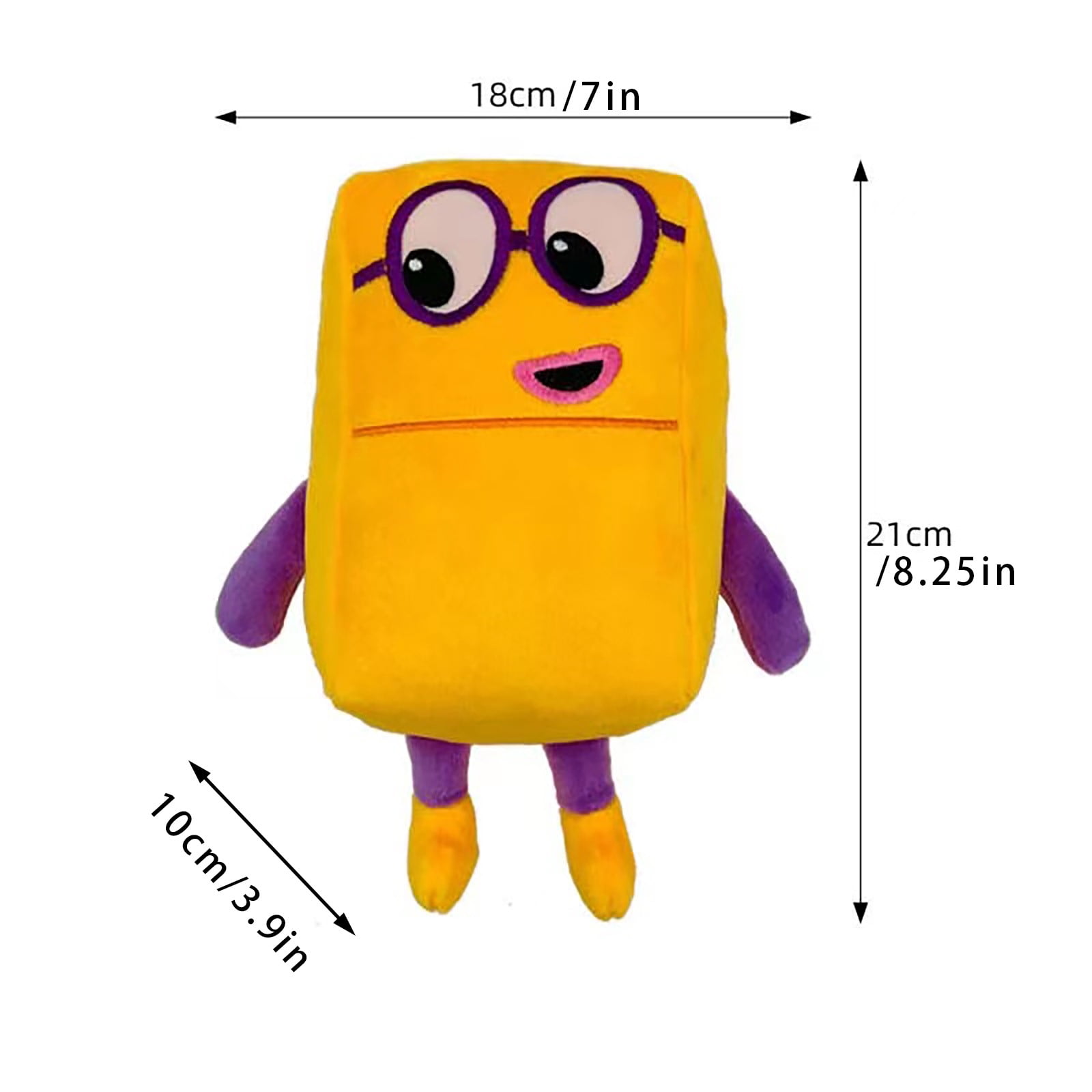 KEVCHE 7.8" Numberblocks Plush Toys, Soft Mathematical Enlightenment ...