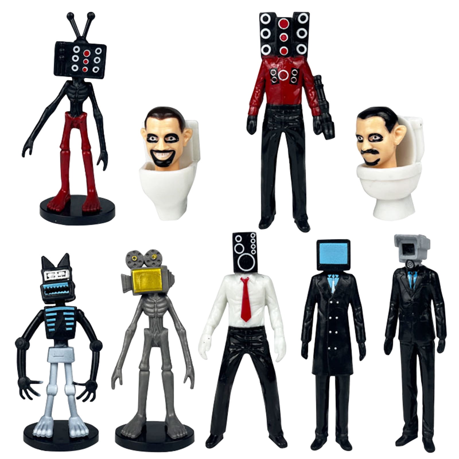 Customer reviews for KEVCHE 9PCS Skibidi Toilet Action Figures Horror ...