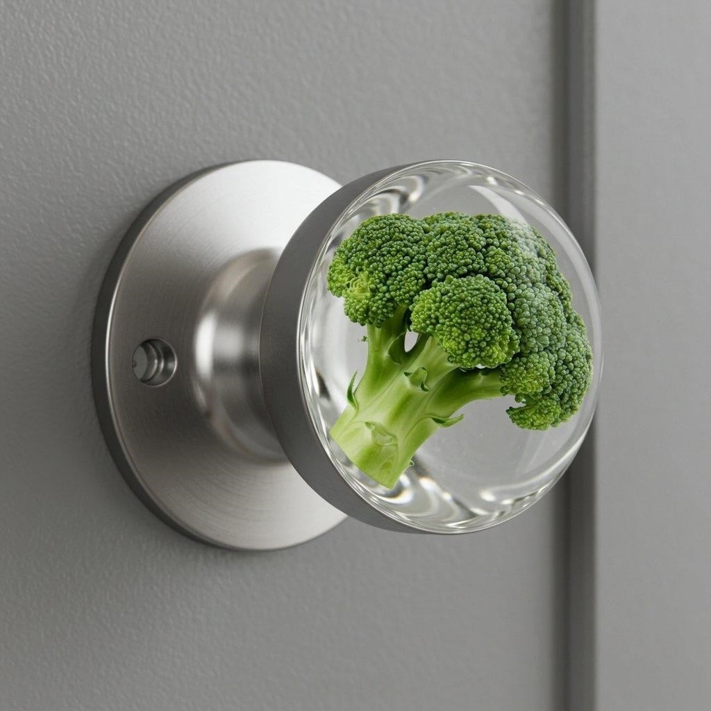 KEVCHE Art Door Knob (Daisy), Resin Molds Art Door Knob, Non-Locking ...